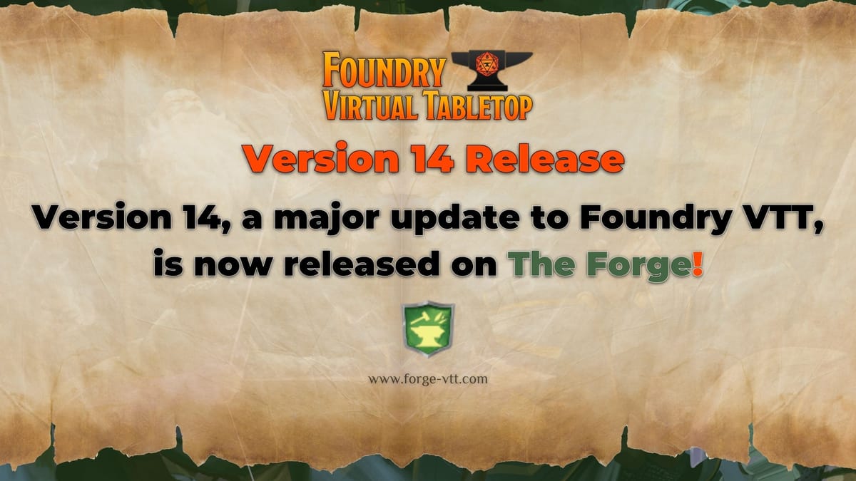 V14 is out on The Forge